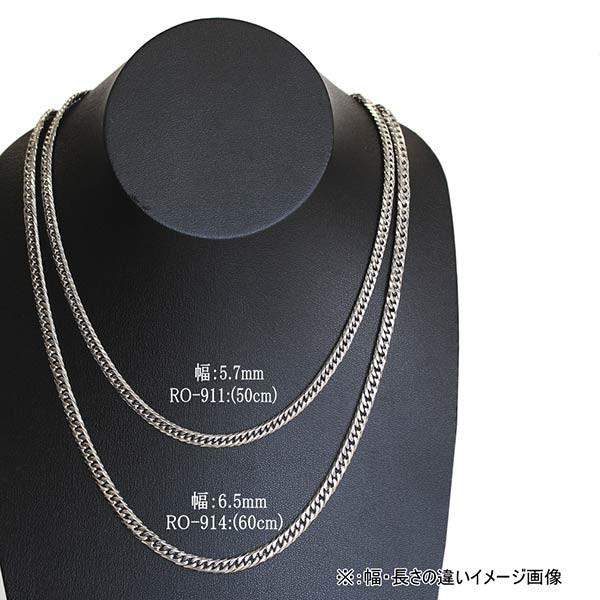 Roen BLACK ロエンブラック 6面W喜平 ネックレス ステンレス キヘイ 50cm メンズアクセサリー : LL-Factory - 通販 - Yahoo!ショッピング