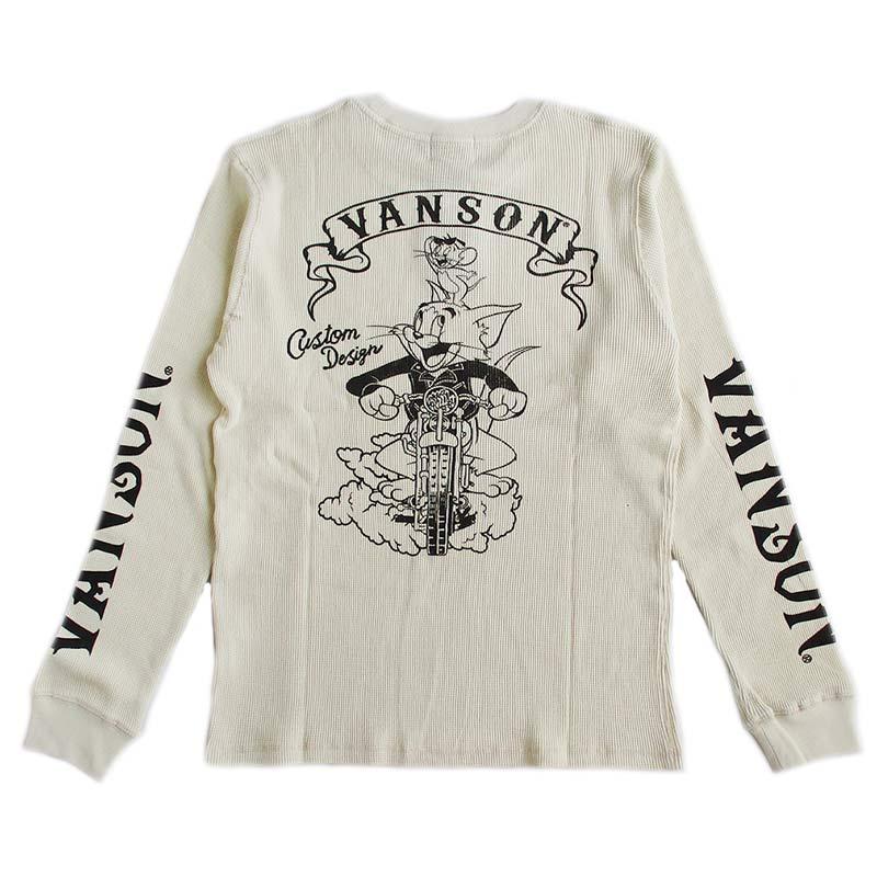 VANSON（バンソン） トムとジェリー サーマル長袖Tシャツ ロンT