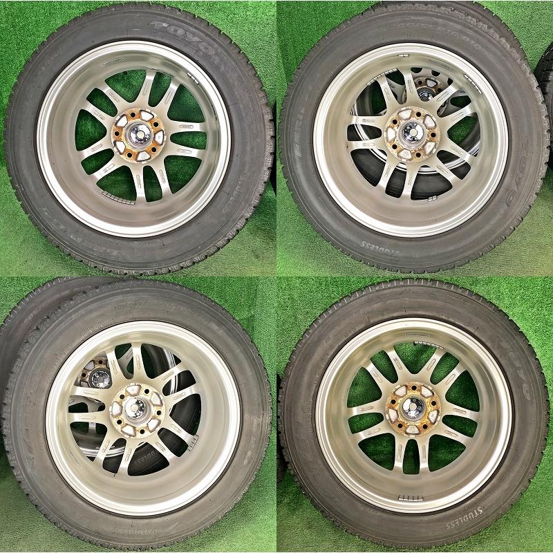 GARIT 2017年製 205/55R16 91Q TOYO G5 中古 スタッドレス/STRANGER アルミホイール付き 4本 5穴 PCD114.3 In38 : タイヤショップツー ...