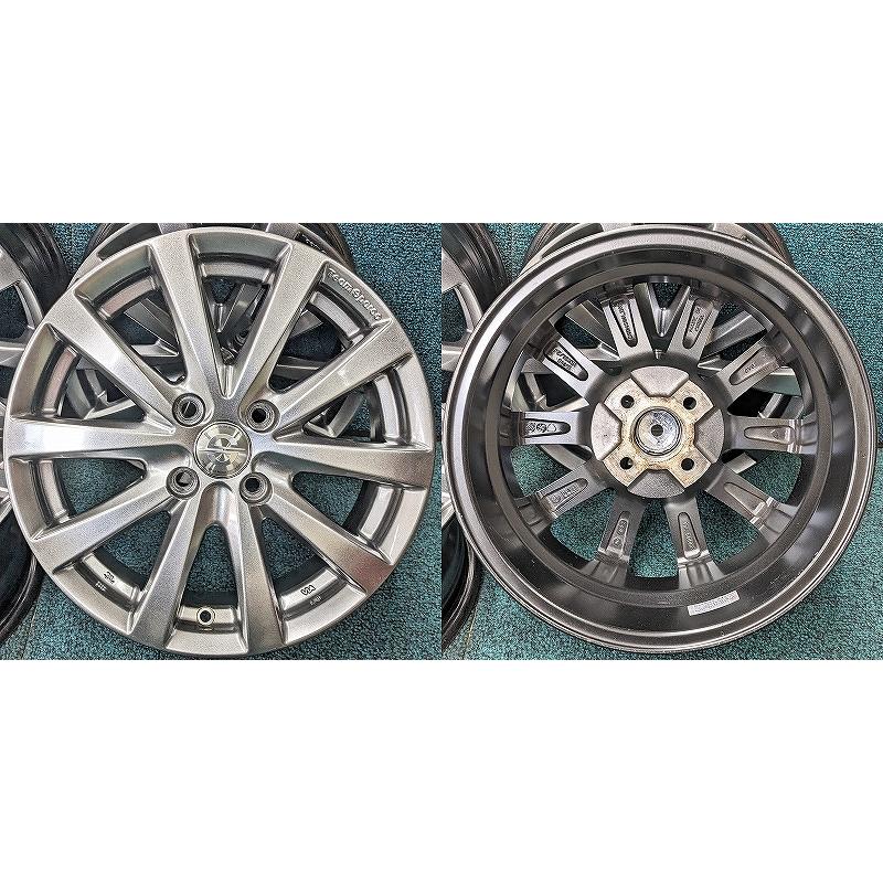 ★15インチ Ballare 中古 社外 アルミホイール 4本 4穴 PCD:100 IN45★ : akb-15104 : タイヤショップ ...
