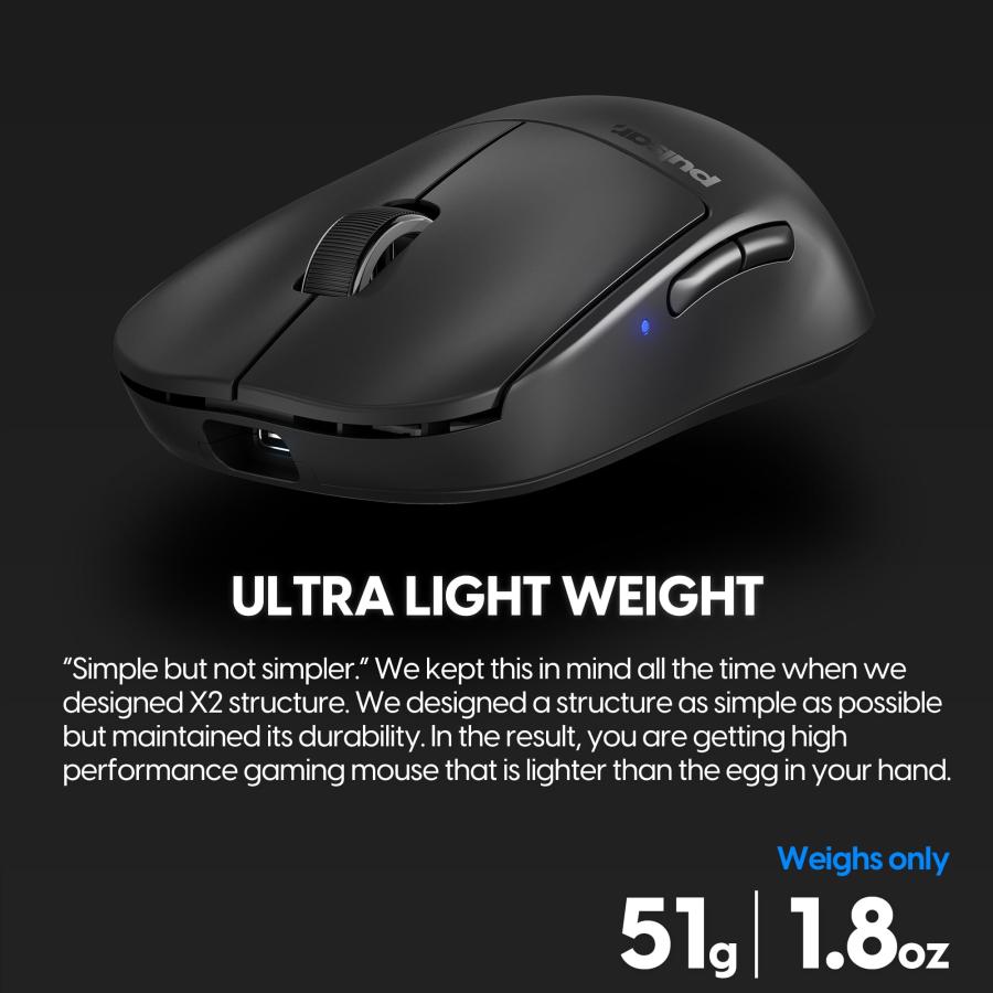 Pulsar Gaming Gears X2V2 Mini ワイヤレス ゲーミングマウス 超軽量 51グラム : Lo&Lu - 通販 - Yahoo!ショッピング