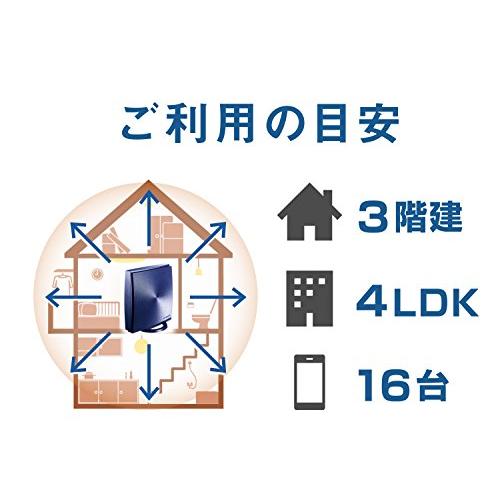 I-O DATA WiFi 無線LAN ルーター 11ac 867+300Mbps IPv6 3階建/4LDK/土日サポー : 1320240712220927 : Lo&Lu - 通販 ...