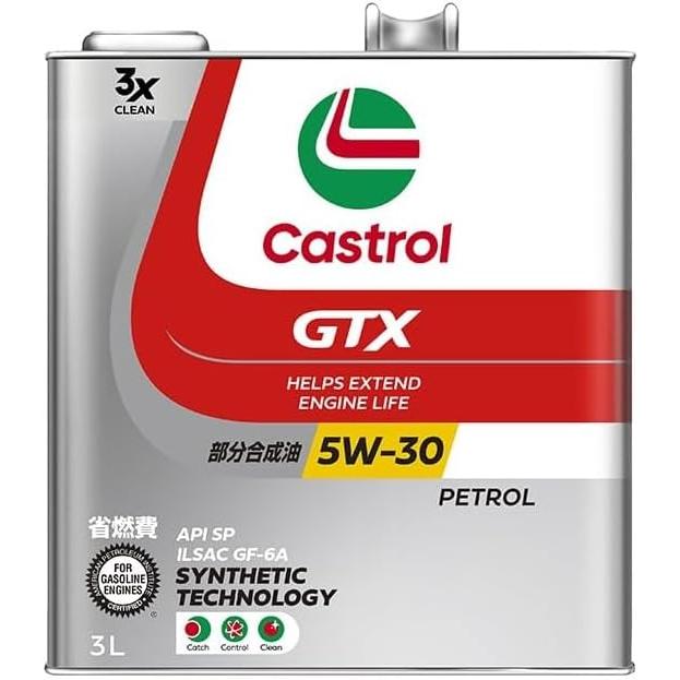 カストロール(Castrol)エンジンオイルGTX ULTRACLEAN 5W-30 API SP 3L 4輪ガソリ : Lo&Lu - 通販 - Yahoo!ショッピング