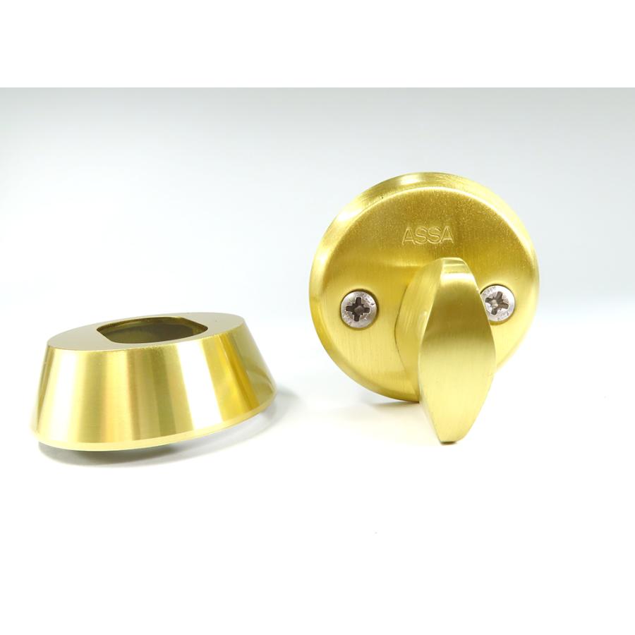 ASSA ABLOY用 シリンダーリング・サムターンセット 8765錠ケース用 ゴールド色 :10000807:ロックセンター - 通販 ...