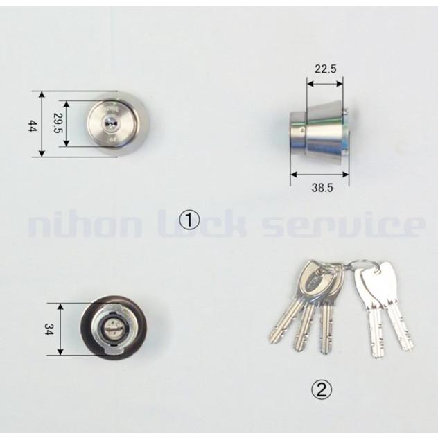 美和ロック MIWA PRシリンダー（LA/MA・LASP・DA）シルバー色 キー5本付 : ロックセンター - 通販 - Yahoo!ショッピング