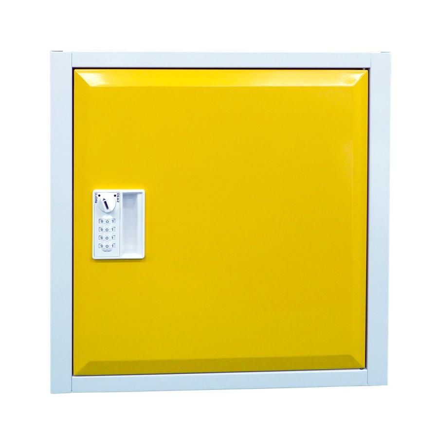 Cube4-each（ダイヤル錠） マリーゴールド CBM-A-M 国産 ロッカー 鍵付き おしゃれ シンプル スタイリッシュ cbm-a-m : cbm-a-m : LockerCraft ...