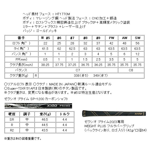 XXIO NEW ゼクシオ プライム セットB ドライバー1本・FW3本・UT2本・アイアン5本(8番・9番・P・A・S)セット SP1200カーボン ハドラス : ロック オン - 通販 ...