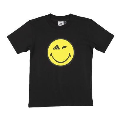adidas アディダス ジュニア 半袖Tシャツ × Smileyworld グラフィック キッズ JJ3071 (ブラッ : ブランド公式 ...