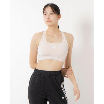アディダス adidas レディース フィットネス スポーツブラ Powerimpactトレイン ミディアムサポート スリーストライプスブラ ...