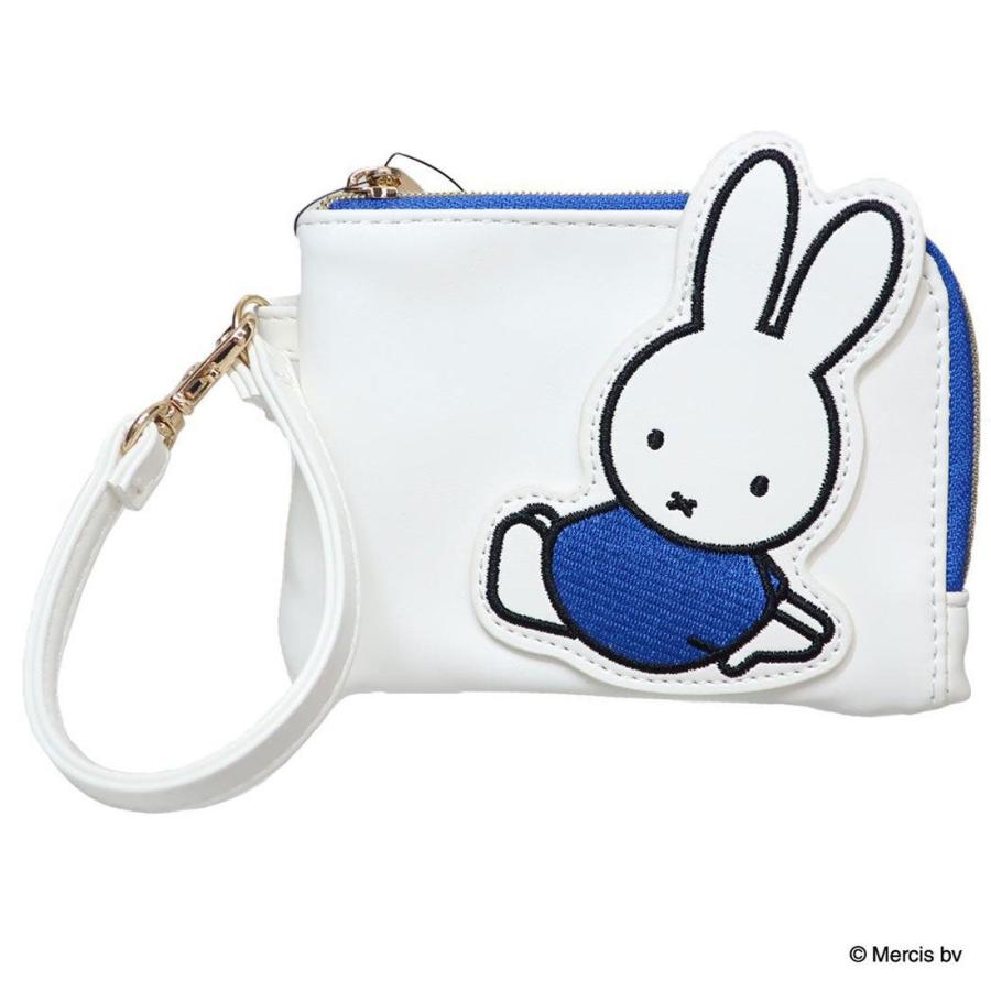 シネマコレクション cinemacollection ミッフィー 定期入れ MIFFY PATCH コイン＆パスケース ブルーナブルー ...
