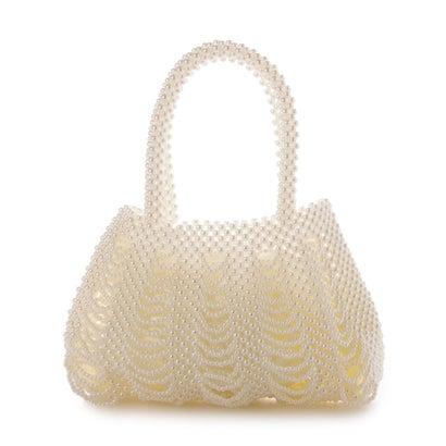 cache cache（カシュカシュ） パール調編みバッグ （WH） : ブランド公式 LOCOMALL ロコモール - 通販 - Yahoo!ショッピング
