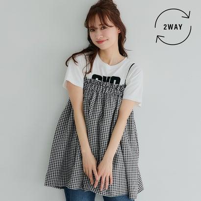 coca コカ 2way ギンガムチェックベアトップス （Black） : ブランド公式 LOCOMALL ロコモール - 通販 - Yahoo!ショッピング