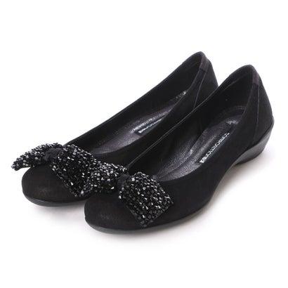 Composition9 コンポジションナイン composition9 リボンモチーフスタイリッシュコンフォートフラットシューズ （ブラックスエード） : ブランド公式 LOCOMALL ...