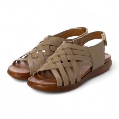 COON クーン 本革メッシュバックベルトサンダル CN005 （グレーベージュ） : ブランド公式 LOCOMALL ロコモール - 通販 - Yahoo!ショッピング