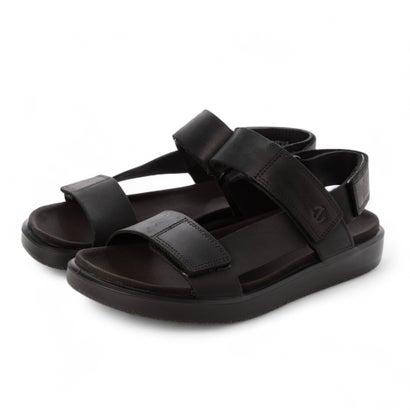 ecco エコー ECCO フロート 本革 メンズ サンダル EU40 （BLACK） : ブランド公式 LOCOMALL ロコモール - 通販 - Yahoo!ショッピング