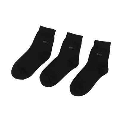 ecco（エコー） ECCO ECCO クラシック アンクルカット 3足組 アンクルソックス ブラック EU35-38 （BLACK） : ブランド公式 LOCOMALL ロコモール - 通販 ...
