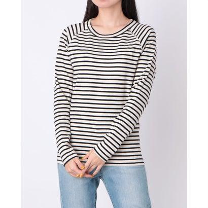 OMNES（オカムラ） オムネス OMNES ストレッチジャガード クルーネック長袖Tシャツ （エクリュ×ブラック） : ブランド公式 ...