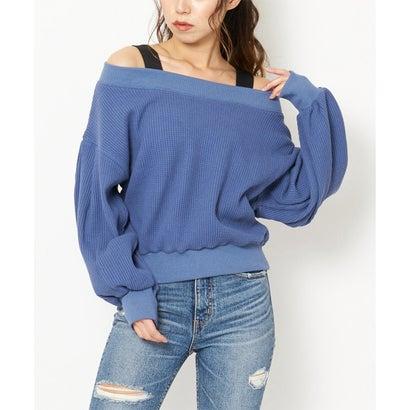 SPIRALGIRL スパイラルガール オフショルダー2Wayサーマルトップス （ブルー） : ブランド公式 LOCOMALL ロコモール - 通販 - Yahoo!ショッピング