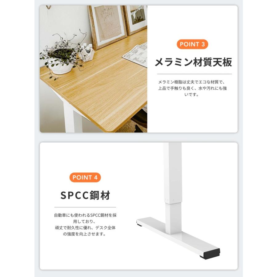 スタンディングデスク 昇降デスク 組立簡単 Sanodesk E150 電動 オフィスデスク 高さ調節 電動式 パソコンデスク 昇降テーブル デスク 机 高さ調節 昇降 幅140cm ...