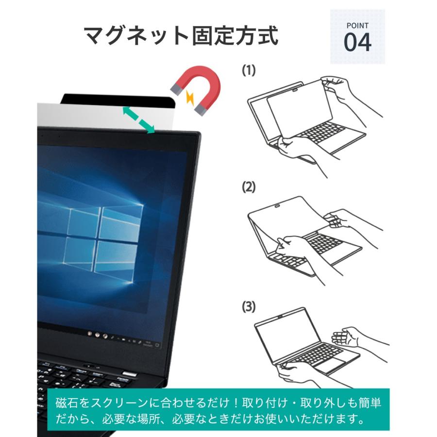 LOE LOE(ロエ) DELL XPS 13 マグネット式 13.4インチ 16:10 PC パソコン 覗きみ防止フィルム ノートパソコン 覗き見防止 フィルタープライバシーフィルター ...