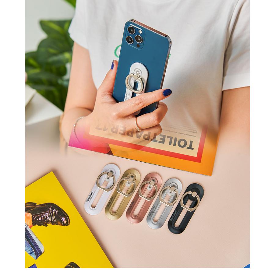 iRing Slide iring 正規品 スマホリング スマホスタンド iphoneなどに スマートフォンリング おしゃれ シンプル ...