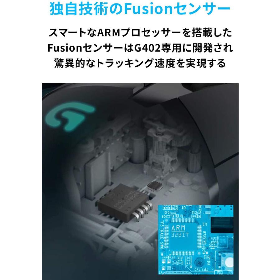ゲーミング マウス Logicool G 有線 G402 FPS ゲーム用 4段階 DPI 切り替えボタン プログラム ボタン 8個 正規品 :4943765040255:ロジクール公式ストア ...