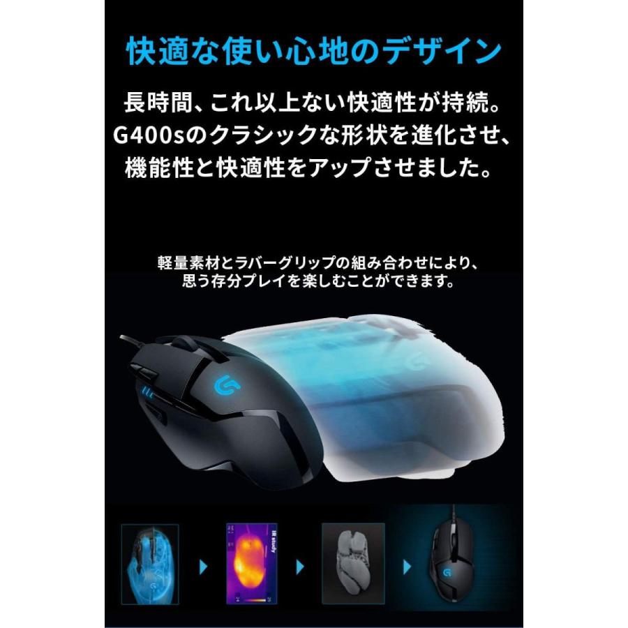 ゲーミング マウス Logicool G 有線 G402 FPS ゲーム用 4段階 DPI 切り替えボタン プログラム ボタン 8個 国内正規 ...
