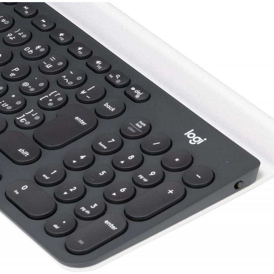 キーボード ロジクール ワイヤレスキーボード K780 Bluetooth Unifying ワイヤレス 無線 windows mac Chrome iOS Android 国内正規品 ...