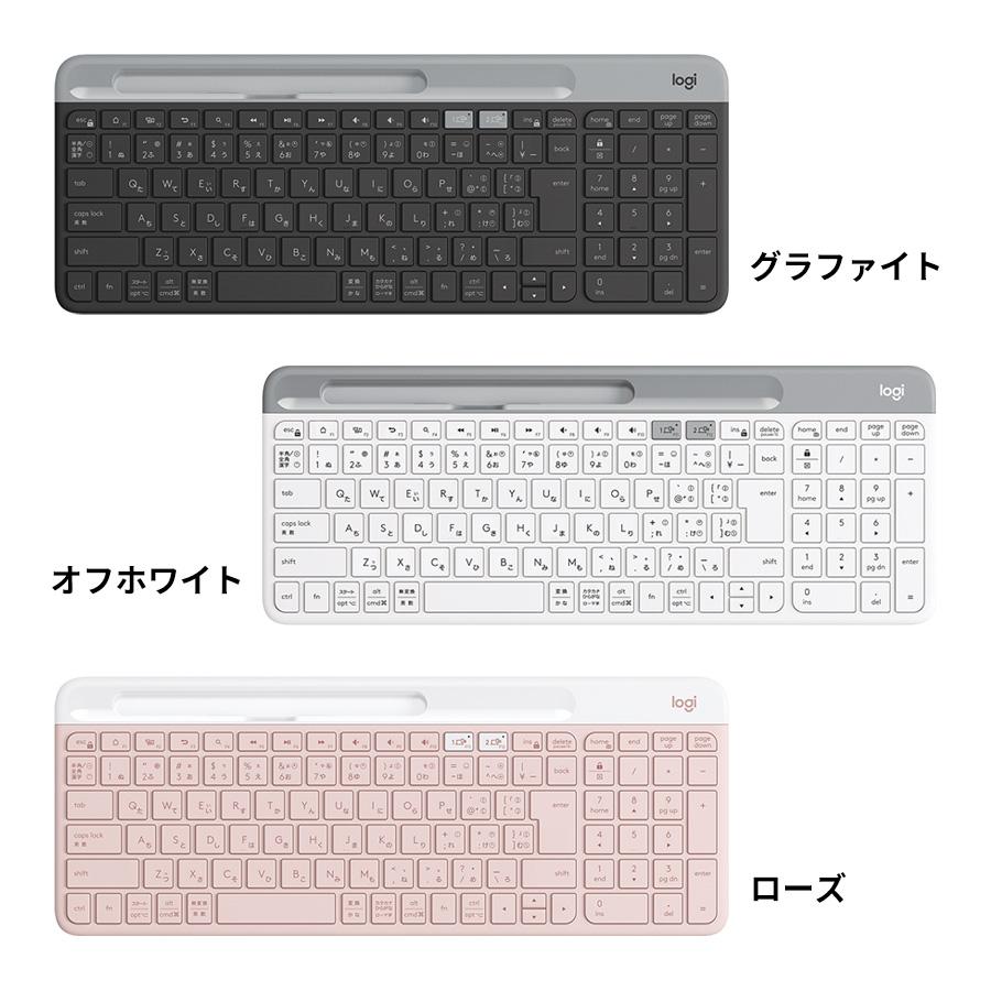 ワイヤレスキーボード ロジクール K580 PC スマホ タブレット 静音 Bluetooth 超薄型 無線 K580GR K580OW K580RO 国内正規品 2年間無償保証 ...