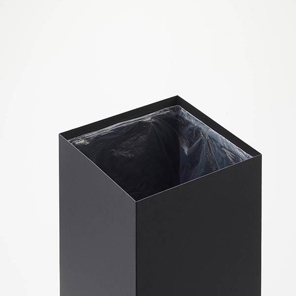 ゴミ箱 おしゃれ 洗面所 洗面 リビング 寝室 幅22cm 1個入り 山崎実業 トラッシュカン RIN 27L ブラック ダストボックス ごみ箱 家庭用 業務用 :tou-yma-302917 ...