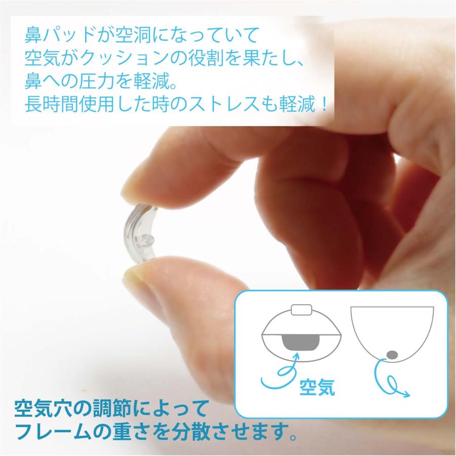 メガネ 鼻パッド シリコン 鼻に跡が付かない メガネ跡防止 交換用 r141-503(小) r141-530(中) めがね ズレ 防止 グッズ エアーシリコンパッド : Piment ...