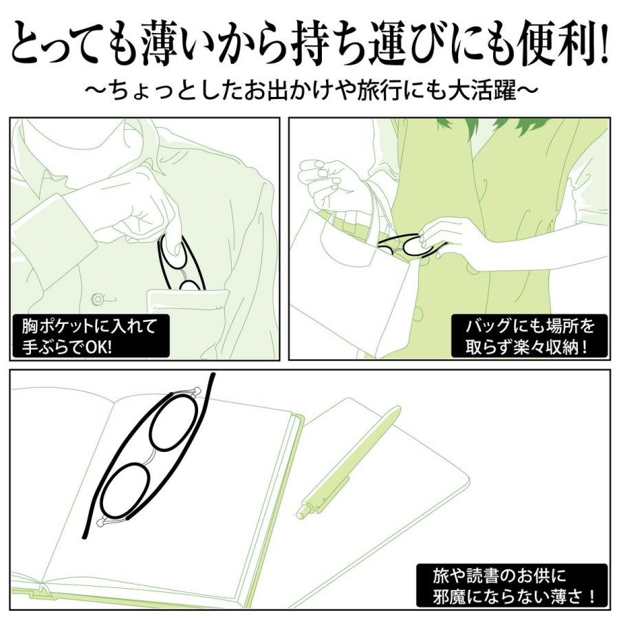 栞 老眼鏡 リーディンググラス 折りたたみ 薄型 ブルーライトカット 携帯用 コンパクト メンズ レディース おしゃれ SHIORI SI-03 SI-05 : shiori ...