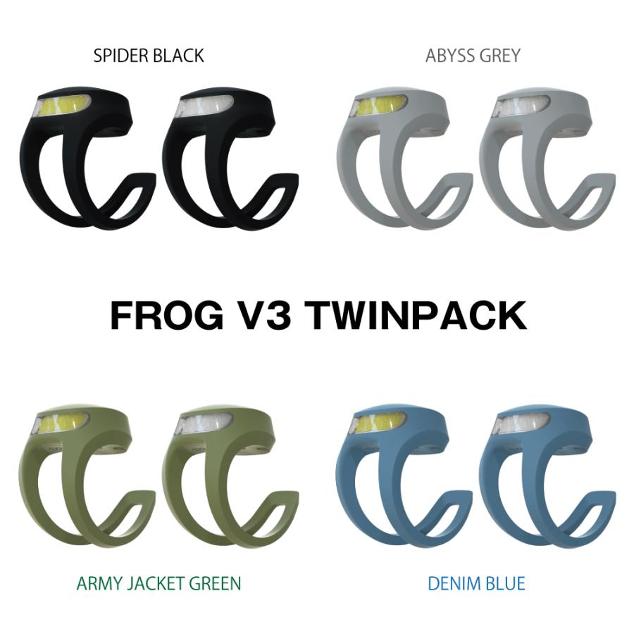 knog. knog【FROG V3 TWINPACK】ノグライト 前後セット フロント リヤ 自転車ライト 送料無料 : LongEdge ...