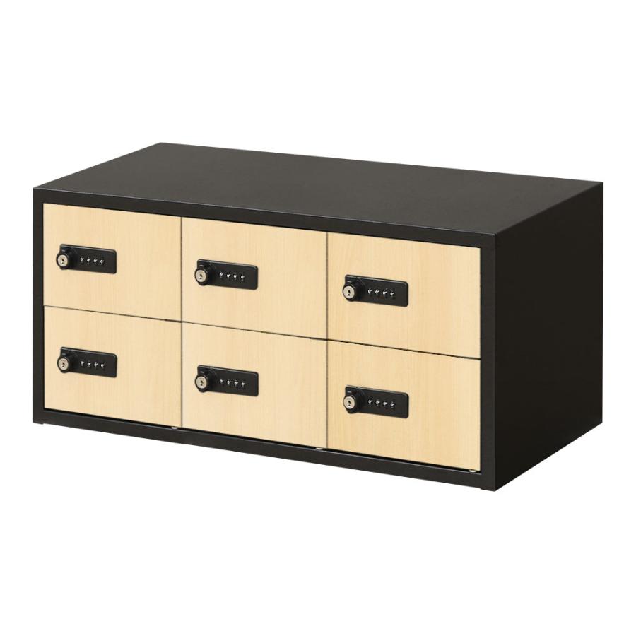 ロッカー ダイヤル錠 3列2段 6人用 貴重品入れ 貴重品ロッカー 貴重品収納 セキュリティボックス 貴重品保管庫 キャビネット 金庫 ...