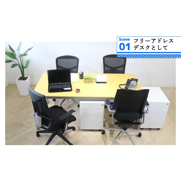 法人限定 会議セット 4人用 幅1500mm 会議用テーブル ミーティングテーブル 会議チェア ミーティングチェア デスクチェア シンプル おしゃれ RFMT-1575-S2 :68-RFMT ...