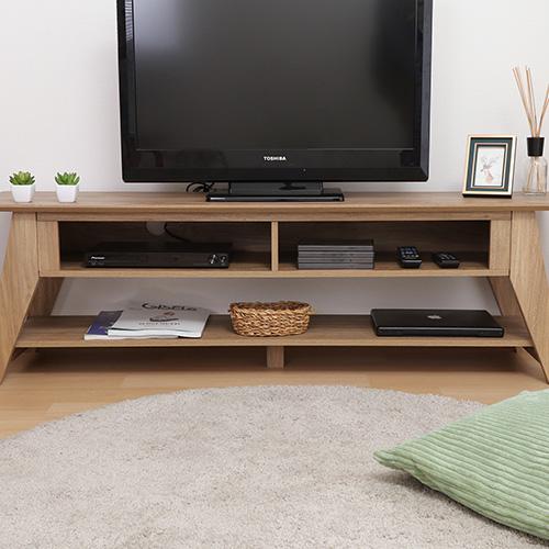 不二貿易 テレビ台 幅1525×奥行390×高さ460mm テレビボード ローボード テレビラック ディスプレイラック オーディオラック リビング収納 収納 木製 おしゃれ H21-0907 ...