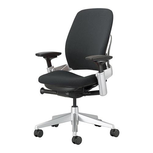 Steelcase リープ USモデル プラチナフレーム オフィスチェア デスクチェア オフィス 会社 高機能 ハイバック おしゃれ ブラック ...