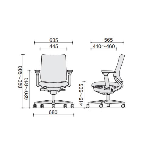 組立設置無料 オフィスチェア コクヨ ミトラ2 ファブリック スタンダードバック ブラック脚 可動肘 ランバーサポート付 椅子 チェア Mitra2 C04-B132CW-BK ...