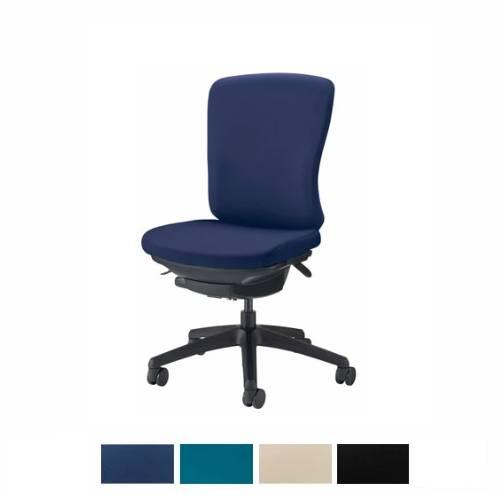 ライオン事務器 法人限定 LION バーサル versal オフィスチェアー No.3515F-K 布張り ブラックシェル ブラック脚 アームレスチェア PCチェア 会社 No3515F-K ...