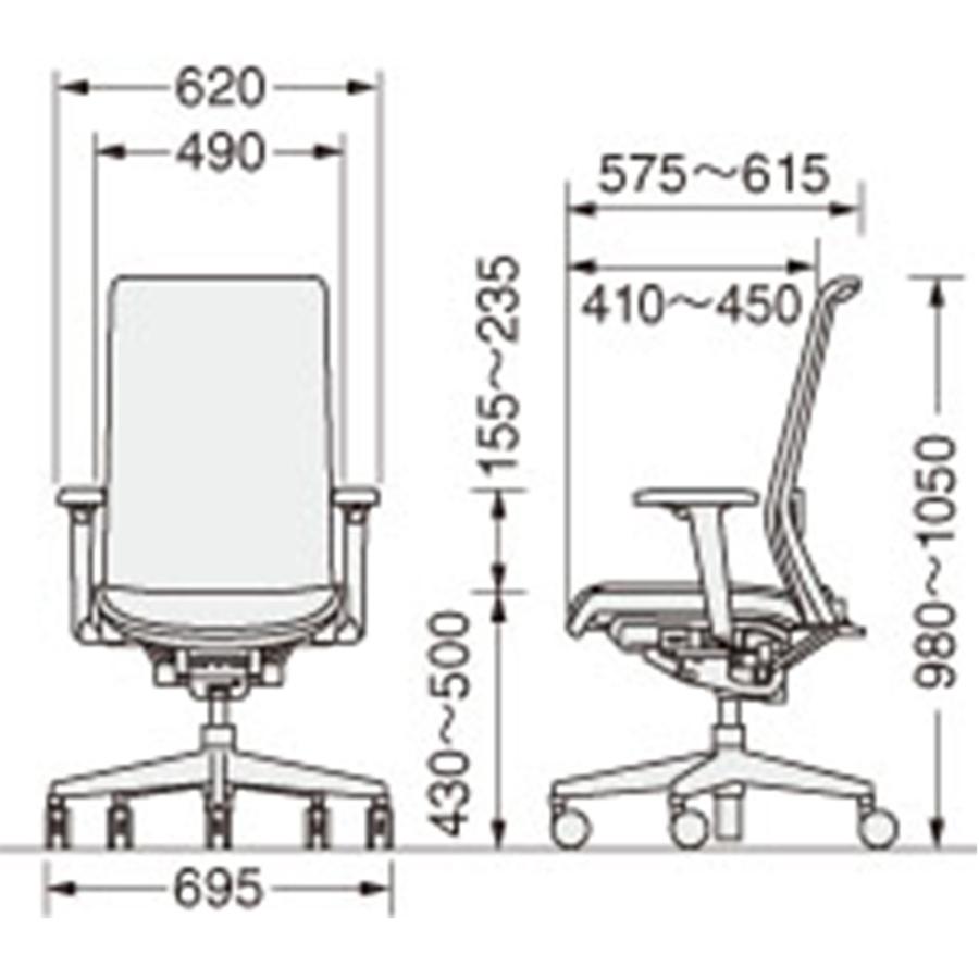 ライオン事務器 法人限定 オフィスチェア No.5886L 革張り ヘッドレストなし プレジデント用チェア 会議用チェア エグゼクティブチェア 役員椅子 No5886L : LOOKIT ...