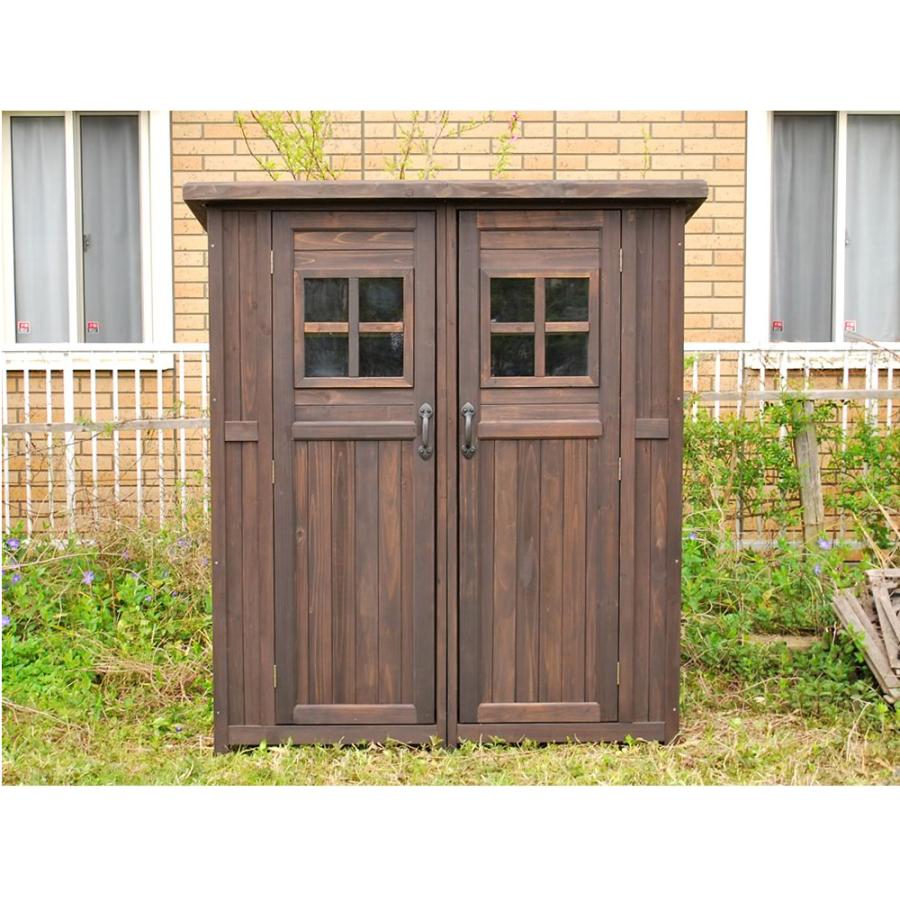 倉庫 大型 木製 ガレージ 物置 小屋 屋外収納庫 収納庫 屋外 庭 貯蔵庫 物置小屋 棚 おしゃれ ストックルーム コンテナ ハウス ガーデニング用品 収納 DNS-0177 :SU-DNS ...