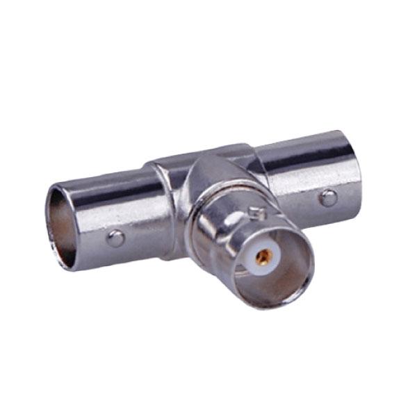 BNC アダプタ 10個 セット 同軸 分岐 監視カメラ コネクタ BNCメスー2BNCメス T型 オーディオ コネクタ 変換 ケーブル アクセサリー : 2qs-bnc-m2m-10p ...