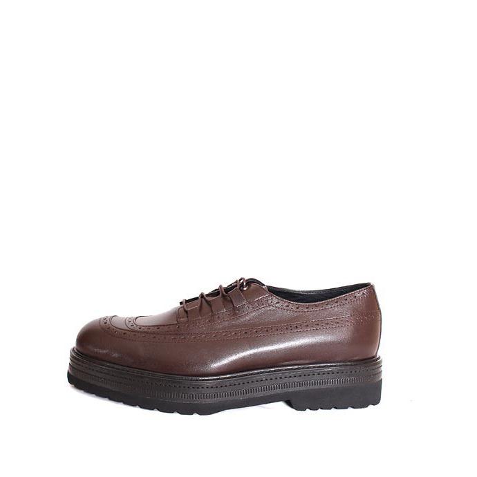 ANGELO RUFFO RUFFOアンジェロルッフォ 500 ブラウン ウィングチップシューズ レザーシューズ 厚底 スムースレザー ...