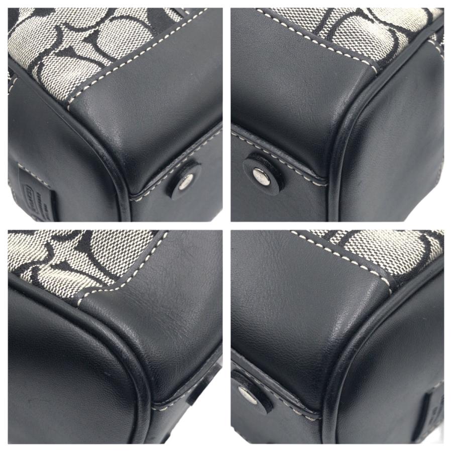 COACH コーチ シグネチャー グレー ブラック 黒 キャンバス 6097 トートバッグ ハンドバッグ レディース 405062 ...