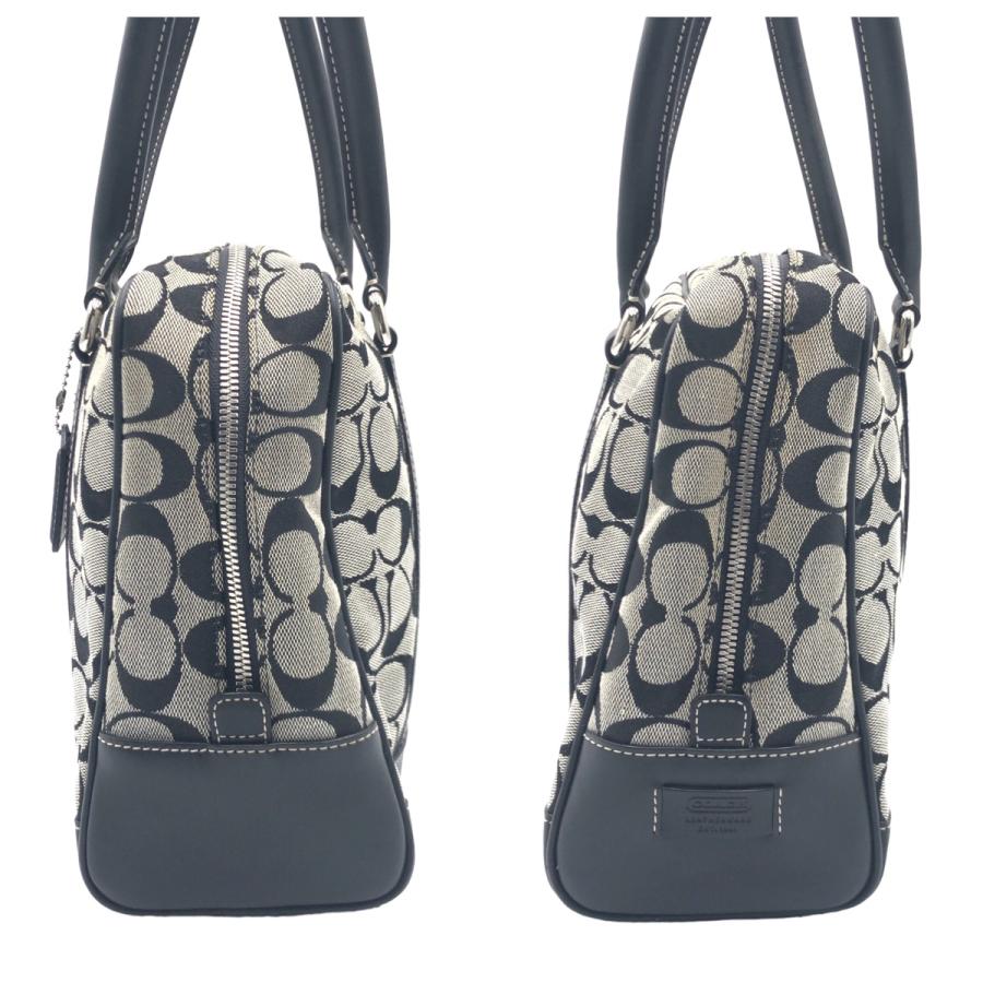 COACH コーチ シグネチャー グレー ブラック 黒 キャンバス 6097 トートバッグ ハンドバッグ レディース 405062 ...
