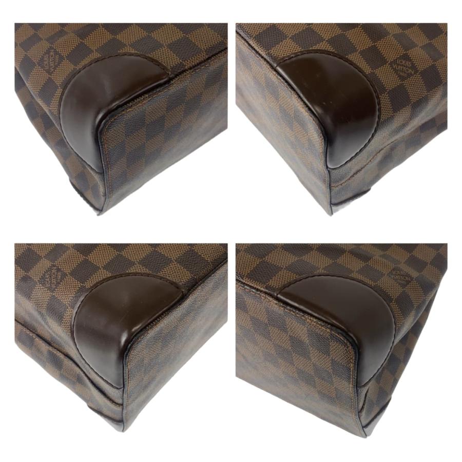 LOUIS VUITTON（ルイ・ヴィトン） ダミエ ハムプステッドMM ブラウン 茶 ゴールド金具 PVC N51204 トートバッグ ...