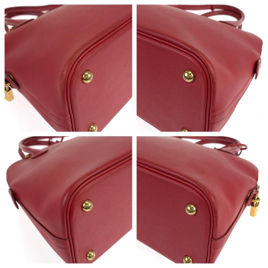 HERMES エルメス ボリード31 ルビー レッド 赤 ゴールド金具 クシュベル ハンドバッグ ショルダーバッグ 2way D刻印 ...