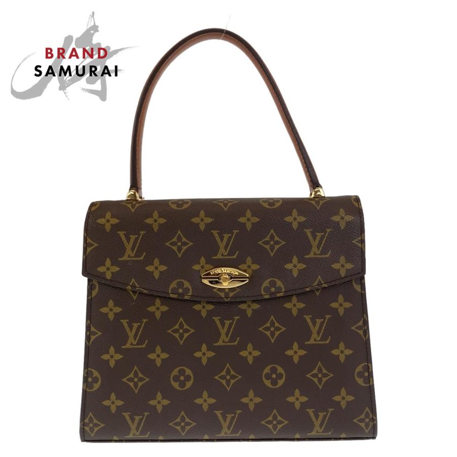 LOUIS VUITTON ルイヴィトン モノグラム マルゼルブ ブラウン ゴールド金具 PVC M51379 ハンドバッグ レディース ...