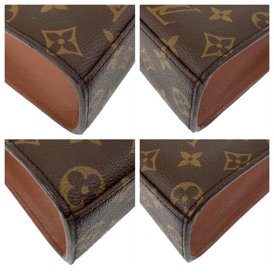 LOUIS VUITTON ルイヴィトン モノグラム マルゼルブ ブラウン ゴールド金具 PVC M51379 ハンドバッグ レディース ...
