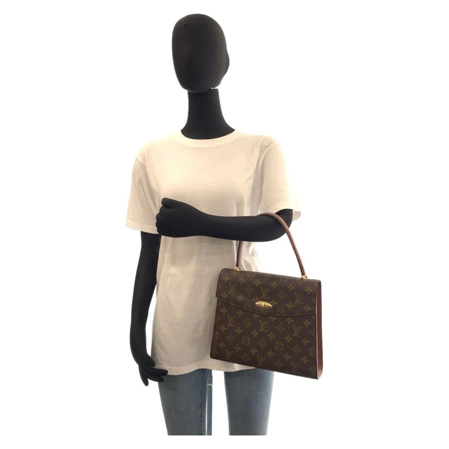 LOUIS VUITTON ルイヴィトン モノグラム マルゼルブ ブラウン ゴールド金具 PVC M51379 ハンドバッグ レディース ...